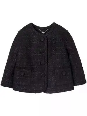 Marc Jacobs Tweed Backwards Jacket - Black