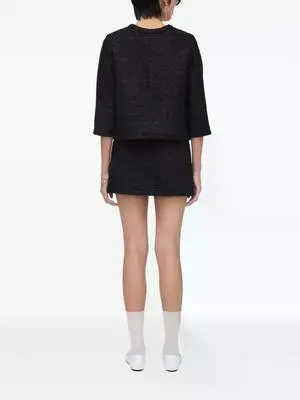Marc Jacobs Tweed Backwards Jacket - Black