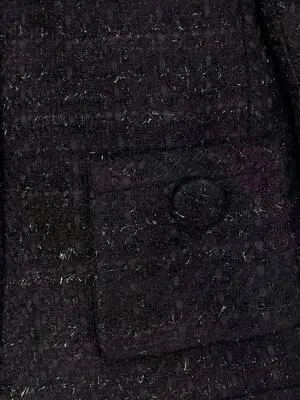 Marc Jacobs Tweed Backwards Jacket - Black