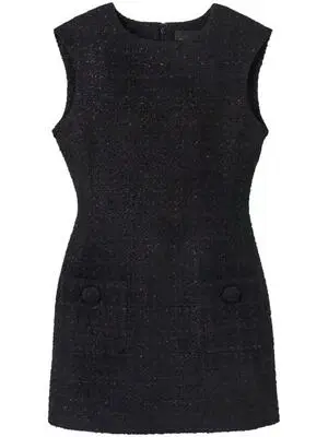 Marc Jacobs Tweed Mini Dress - Black