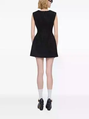 Marc Jacobs Tweed Mini Dress - Black