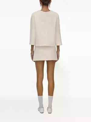 Marc Jacobs Tweed Backwards Jacket - White