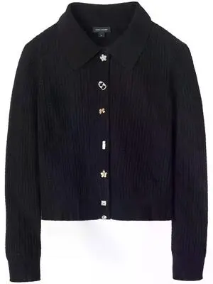 Marc Jacobs Ribbed Cardigan - Black