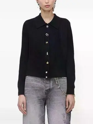 Marc Jacobs Ribbed Cardigan - Black