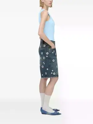 Marc Jacobs Sequin Daisy Wide Leg Shorts