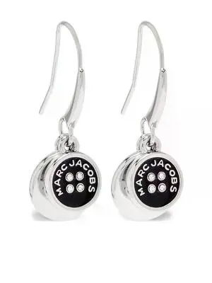 Marc Jacobs Button Drop Earrings - Silver