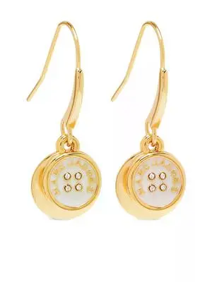 Marc Jacobs Button Drop Earrings - Gold