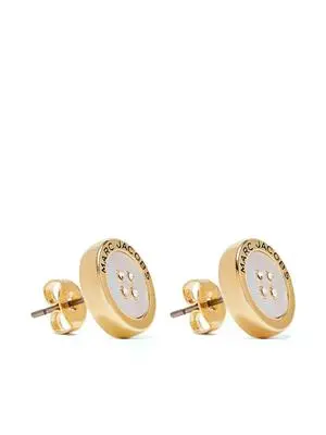 Marc Jacobs Button Stud Earrings - Gold