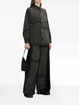 MAISON MARGIELA Numbers-embroidered Shirt - Grey