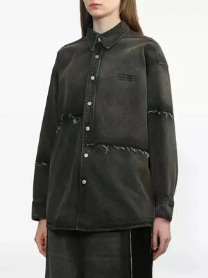 MAISON MARGIELA Numbers-embroidered Shirt - Grey