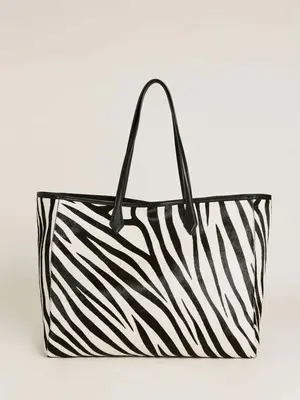 REFORMATION Sofia Leopard Print Tote Multi