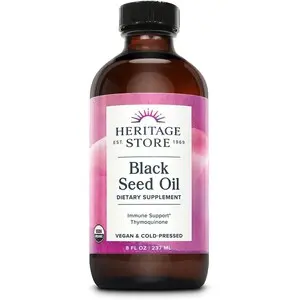 HERITAGE STORE Organic Black Seed Oil 237 Milliliters - One-color