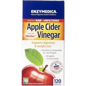 ENZYMEDICA Apple Cider Vinegar 120 Capsules - One-color