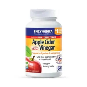 ENZYMEDICA Apple Cider Vinegar 60 Capsules - One-color
