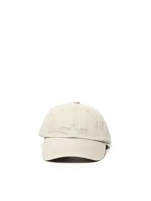 Stone Island Stone Island Logo Baseball Cap Beige