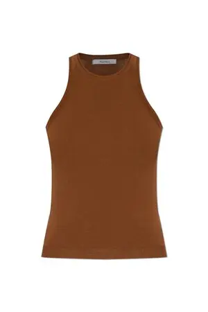 Max Mara Max Mara Arnes Ribbed Tank Top - Brown