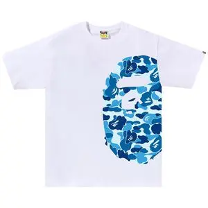 A BATHING APE Abc Camo Big Ape Head Tee - White