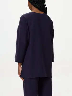Emporio Armani V-neck Cutout" Blouse - Blue