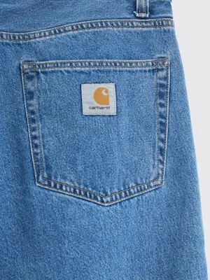 Carhartt Work In Progress Straight Leg Jeans In Cotton - Blue