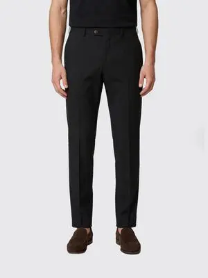 PT TORINO Tailored Straight Leg Trousers - Black