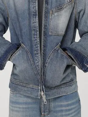 Alexander McQueen Denim Jacket With Classic Collar