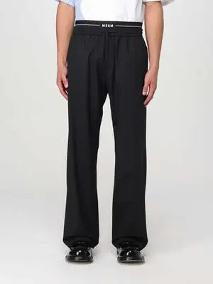 MSGM Tailored Wide Leg Pants - Black