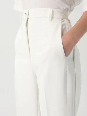 Elisabetta Franchi Tailored Button Detailed Trousers - Ivory