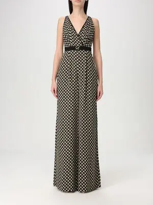 Elisabetta Franchi Printed Jumpsuit - Black