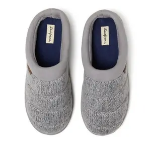 DEARFOAMS Asher Marled Knit Clog Slipper - Grey