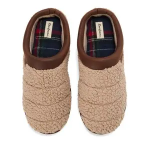 DEARFOAMS Asher Marled Knit Clog Slipper - Latte
