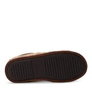 DEARFOAMS Asher Marled Knit Clog Slipper - Latte