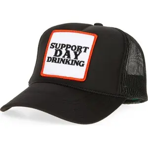 FRIDAY FEELIN’ Patch Trucker Hat - Black