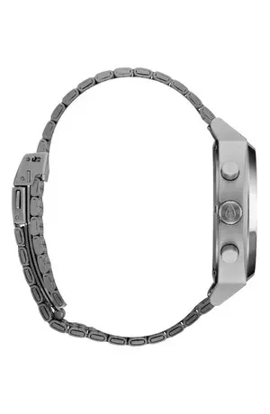 Nixon Time Teller Chronograph Bracelet Watch - Silver/midnight/silver