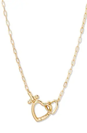 BROOK & YORK Colette Heart Necklace - Gold
