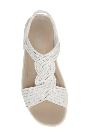 LIFESTRIDE Bzees Lilly Bright Sandal - White
