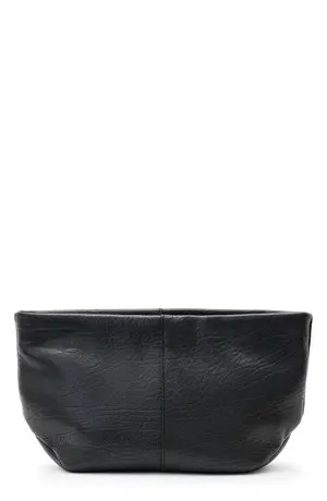 ALLSAINTS Hex Grained Leather Pouch - Black