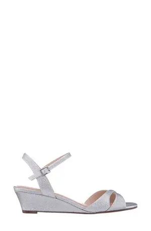 Nina Flora Ankle Strap Wedge Sandals