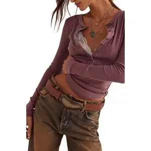 Free People Free People Jamie Henley Top Red Bark