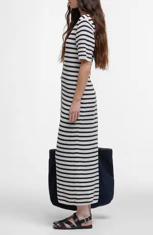 Barbour Isla Breton Stripe Cotton Maxi Dress