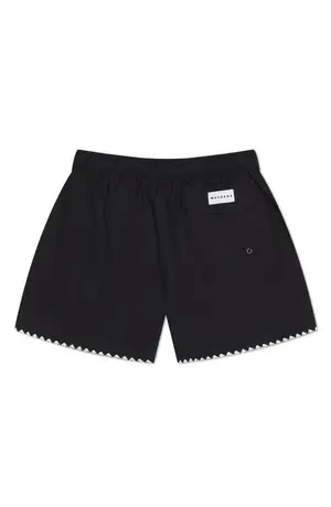 MAVRANS Stitch Waterproof Swim Trunks - Black