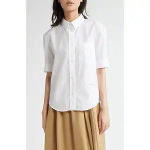 Marni Short Sleeve Poplin Button-up Shirt