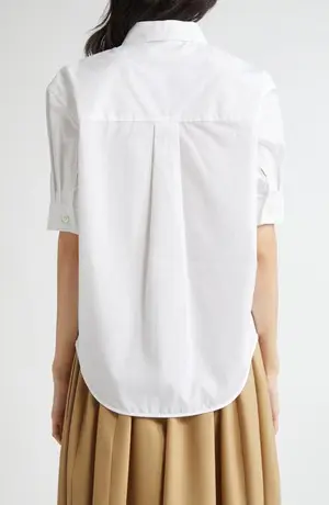 Marni Short Sleeve Poplin Button-up Shirt