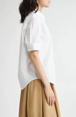 Marni Short Sleeve Poplin Button-up Shirt