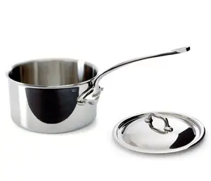 MAUVIEL M'cook 2.6 Qt Stainless Steel Saucepan & Lid - Silver