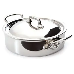 MAUVIEL M'cook 3.4 Qt. Stainless Steel Rondeau With Lid - Silver