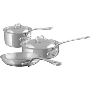 MAUVIEL M'cook Stainless Steel 5 Piece Cookware Set - Silver