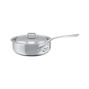 MAUVIEL M'cook 3.2 Qt. Stainless Steel Saute Pan & Lid - Silver