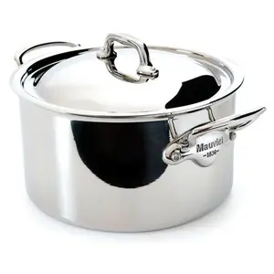 MAUVIEL M'cook 1.9 Qt. Stainless Steel Stewpan & Lid - Silver