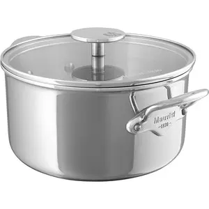 MAUVIEL M'cook Stainless Steel Casserole Dish W/glass Lid - Silver
