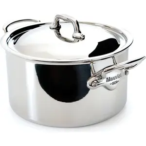 MAUVIEL M'cook 9.1 Qt. Stainless Steel Stewpan & Lid - Silver